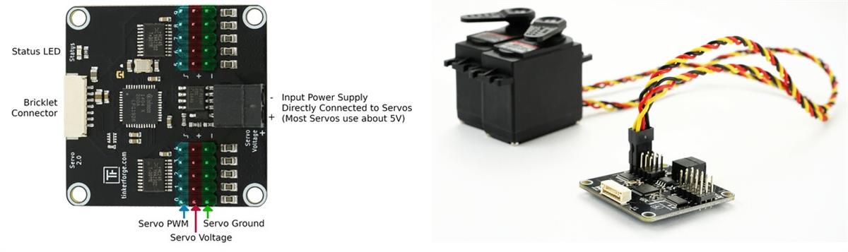 Servo Bricklet 2.0 - Tinkerforge | Mouser